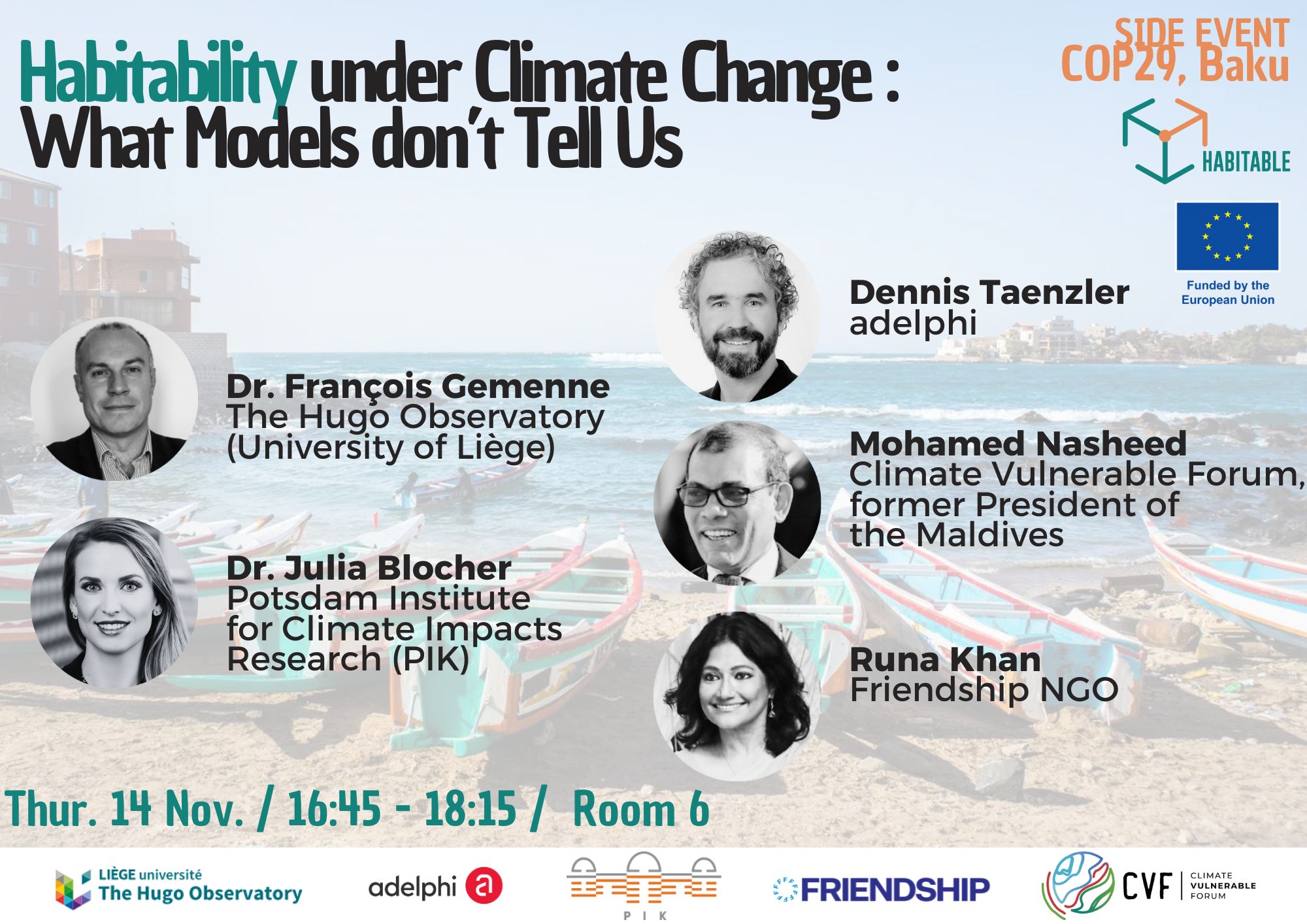 HABITABLE Side-Event at COP29 - Habitability under Climate Change ... HABITABLE Side-Event at COP29 - Habitability under Climate Change ...